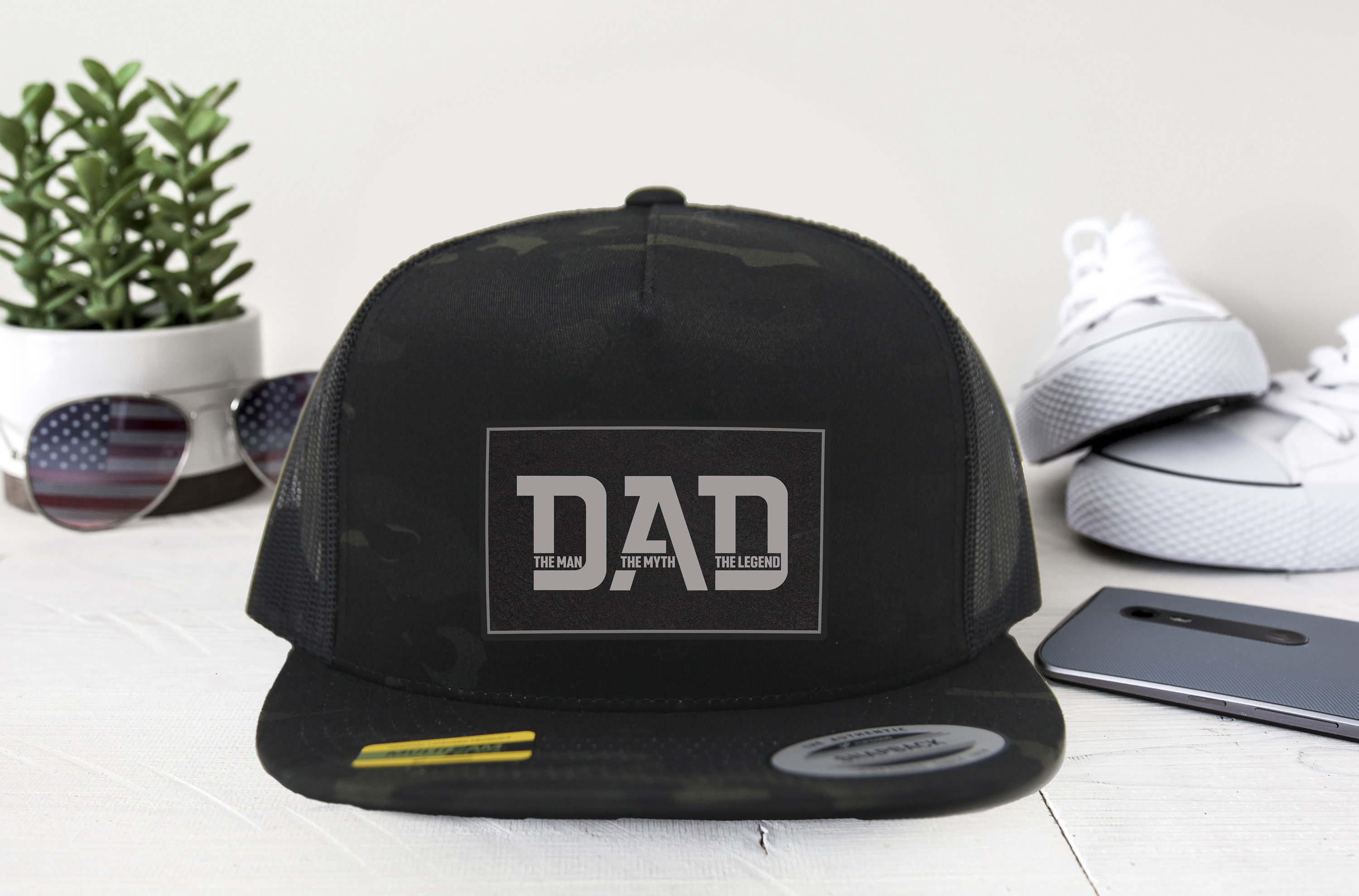 Dad Hat | Gift for Dad | Personalized Hat | Custom Dad Cap | Flat Bill ...