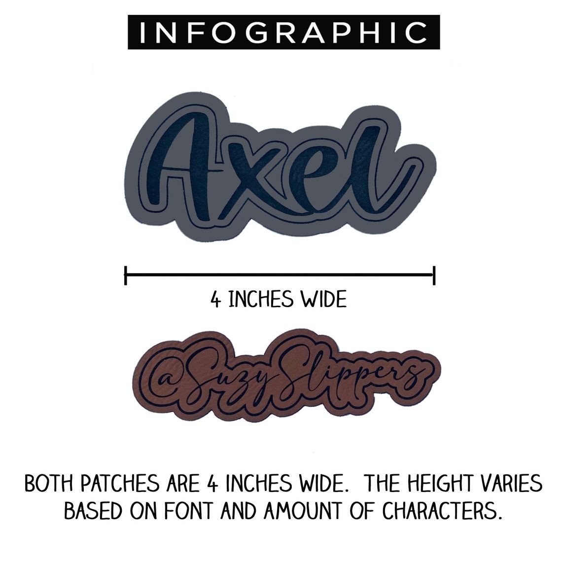 Name Patch | Iron-on Name Patch | Custom Name Patch for Backpacks ...