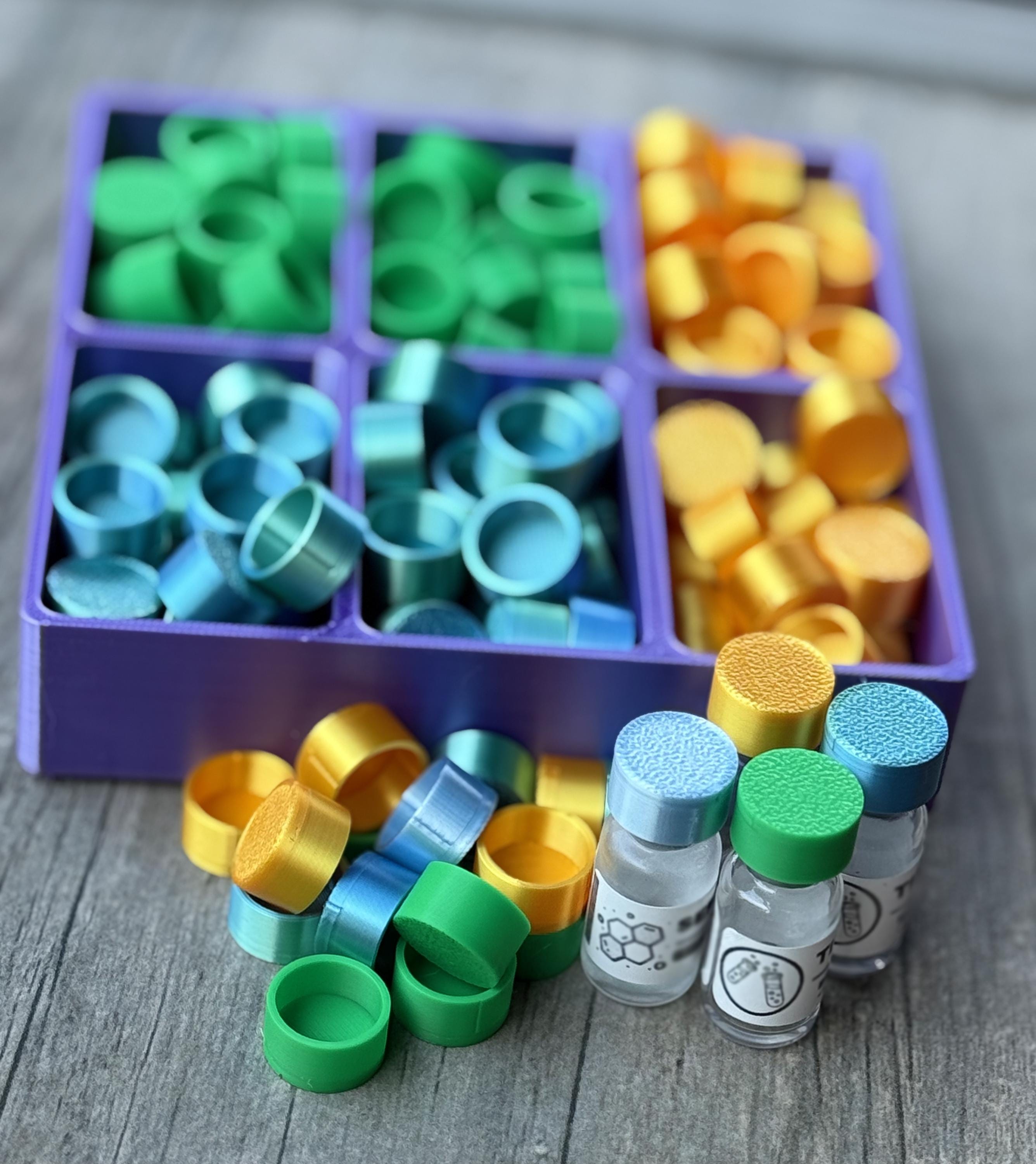 Peptide Vial Caps for 3ml Vials, Small Vial Lids, 3ml Vial Storage ...
