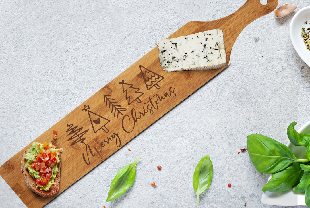 Christmas Cutting Board Personalized Cutting Board Holiday Cutting ...