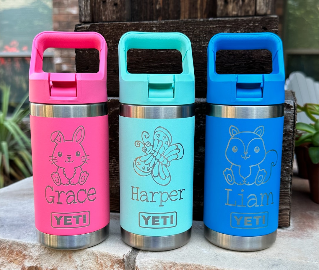 Personalized Yeti Jr Rambler Tumbler Sippy Cup Insulated Kid Tumbler ...