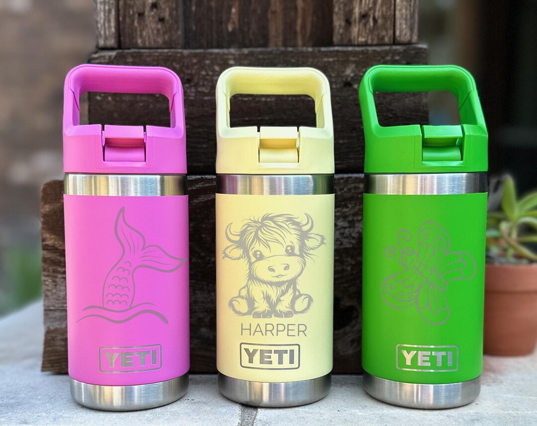 Custom Yeti Jr Rambler Tumbler Personalized Sippy Cup Insulated Kid ...