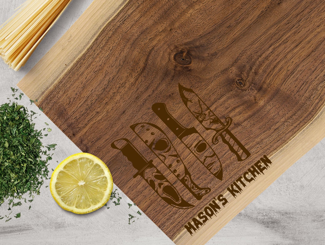 Halloween Horror Cutting Board Knife Chartcuterie Spooky Cutting Board ...