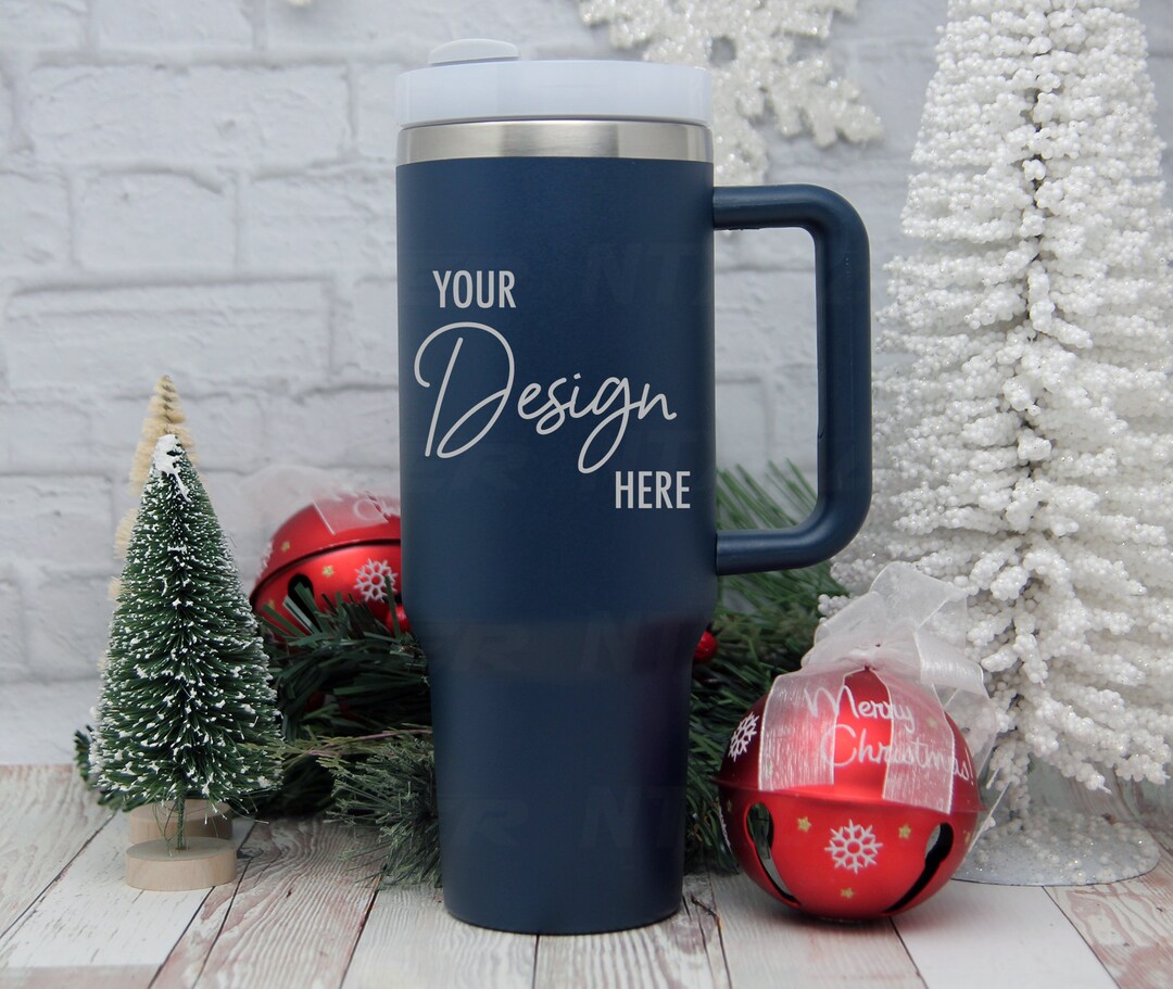 Holiday Tumbler Mockup Christmas Tumbler Mock 40oz Tumbler Mock up Real ...