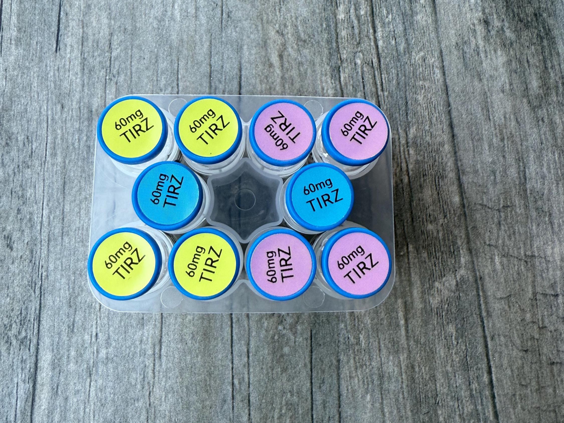 Custom Round Vial Labels | Peptide 3ml Vial Labels | Waterproof & Oil ...