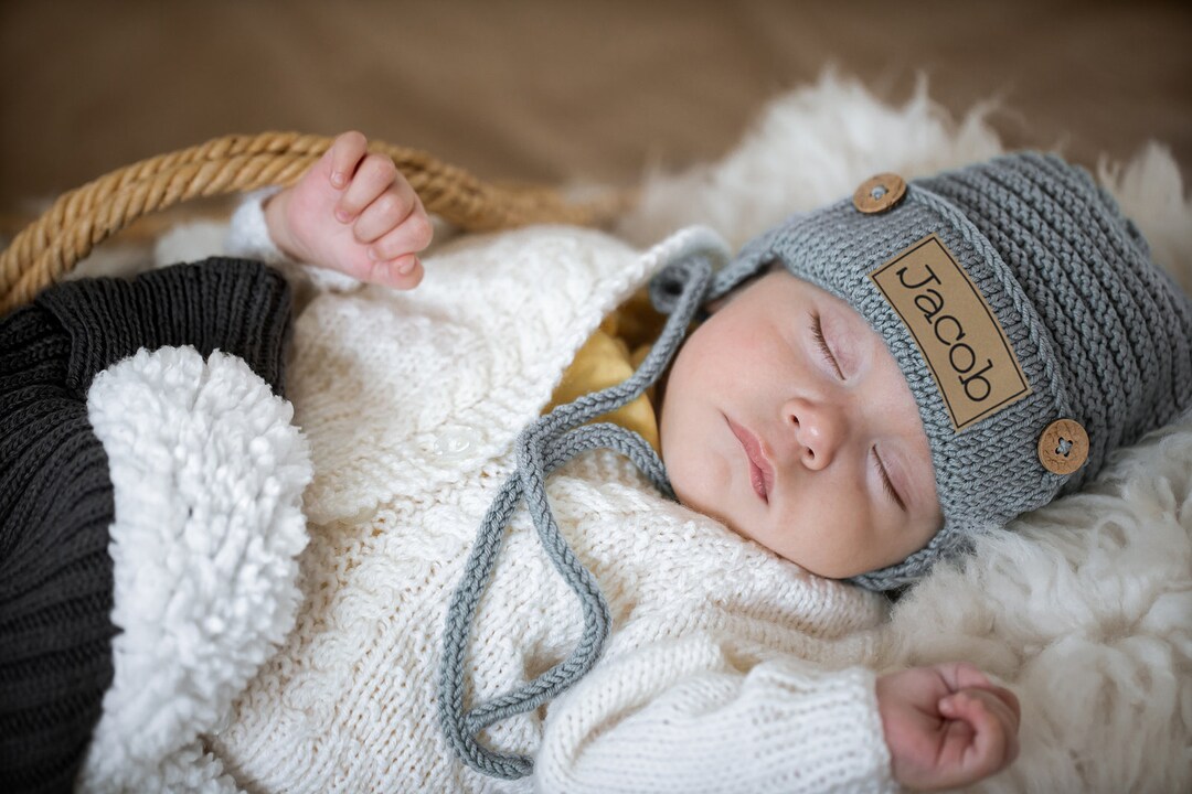 Name Patch | Baby Hat Patch | Personalized Patch | IRON-ON Leatherette ...