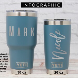 Custom Personalized Yeti Nordic Blue Yeti Engraved Yeti - Etsy