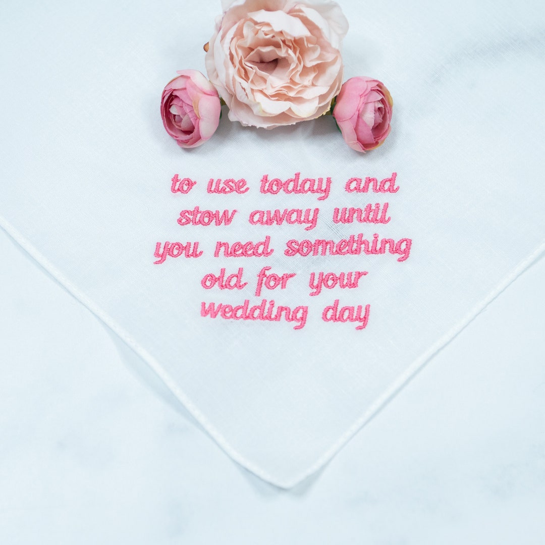 Heirloom Hankie, Flower Girl Proposal, Custom Embroidered, Wedding ...