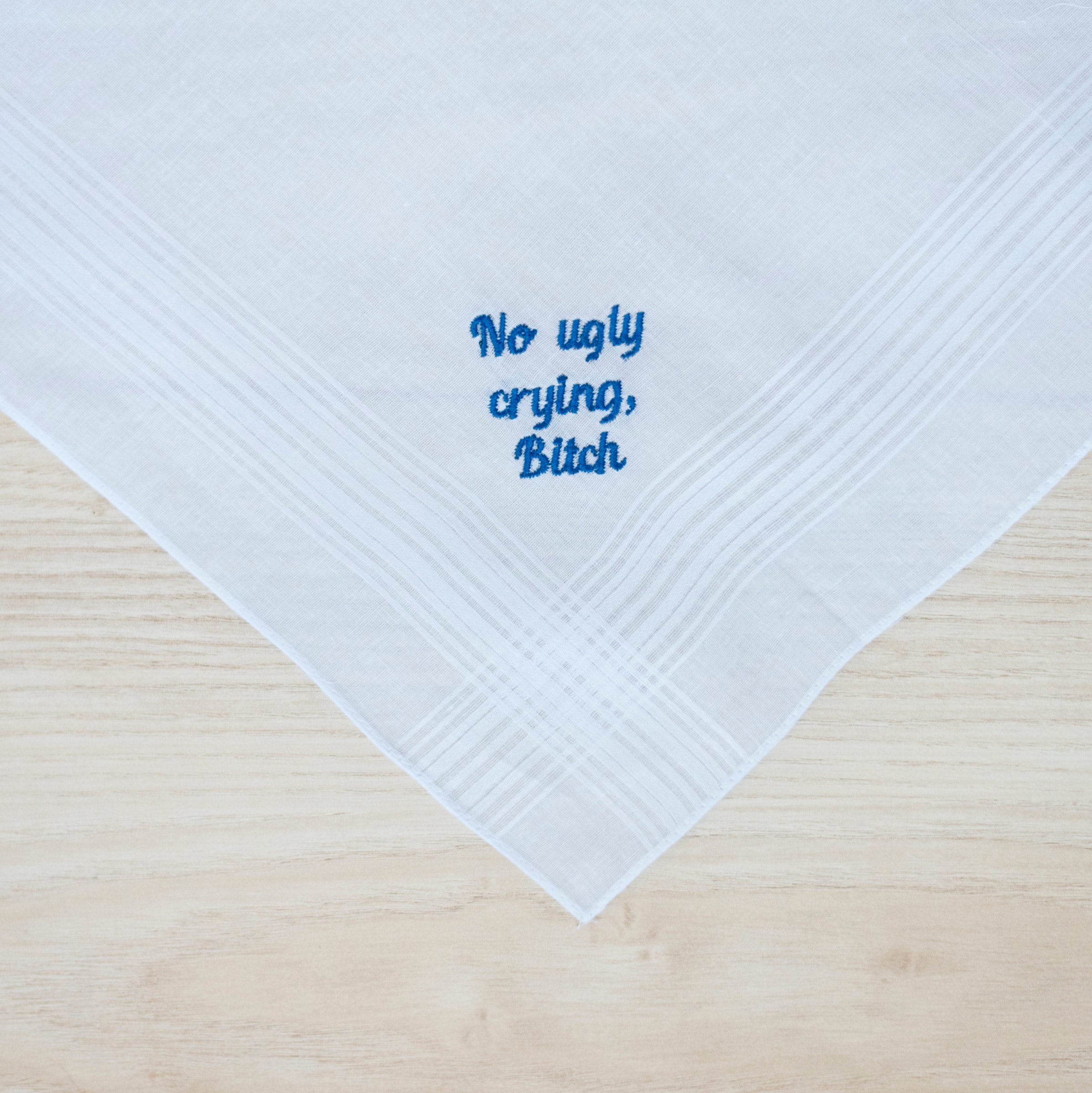 No Ugly Crying Handkerchief Men Funny Wedding Day Gift for - Etsy
