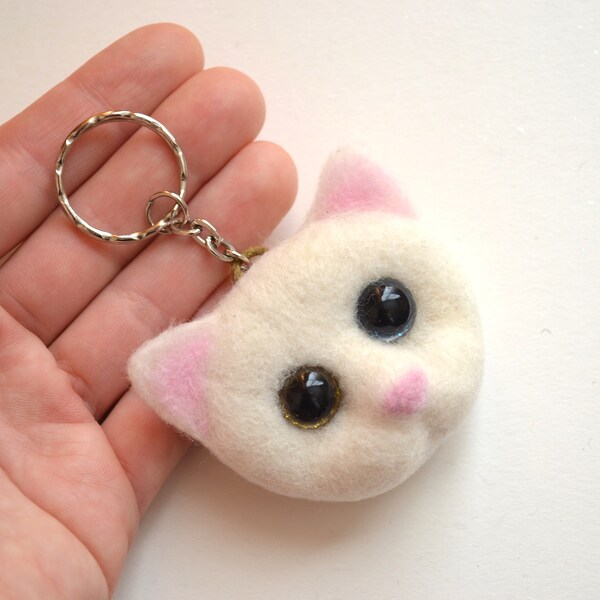 Cat Keychain - Etsy