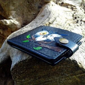Owl Wallet Leather, Trucker Wallet, Owl Purse, Credit Card Wallet ...