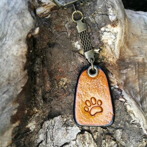 Cat Paw Keychain, Leather Keyfob, Custom Leather Keychain, Leather ...