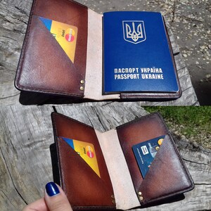 Leather Passport Cover With Fish, Leather Carving Wallet, Koi Carp ...