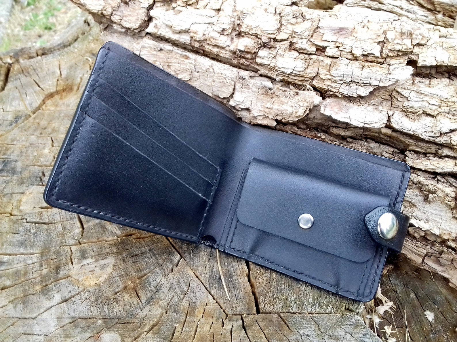 The Skull of the Viking With the Axe Viking Wallet Skull - Etsy