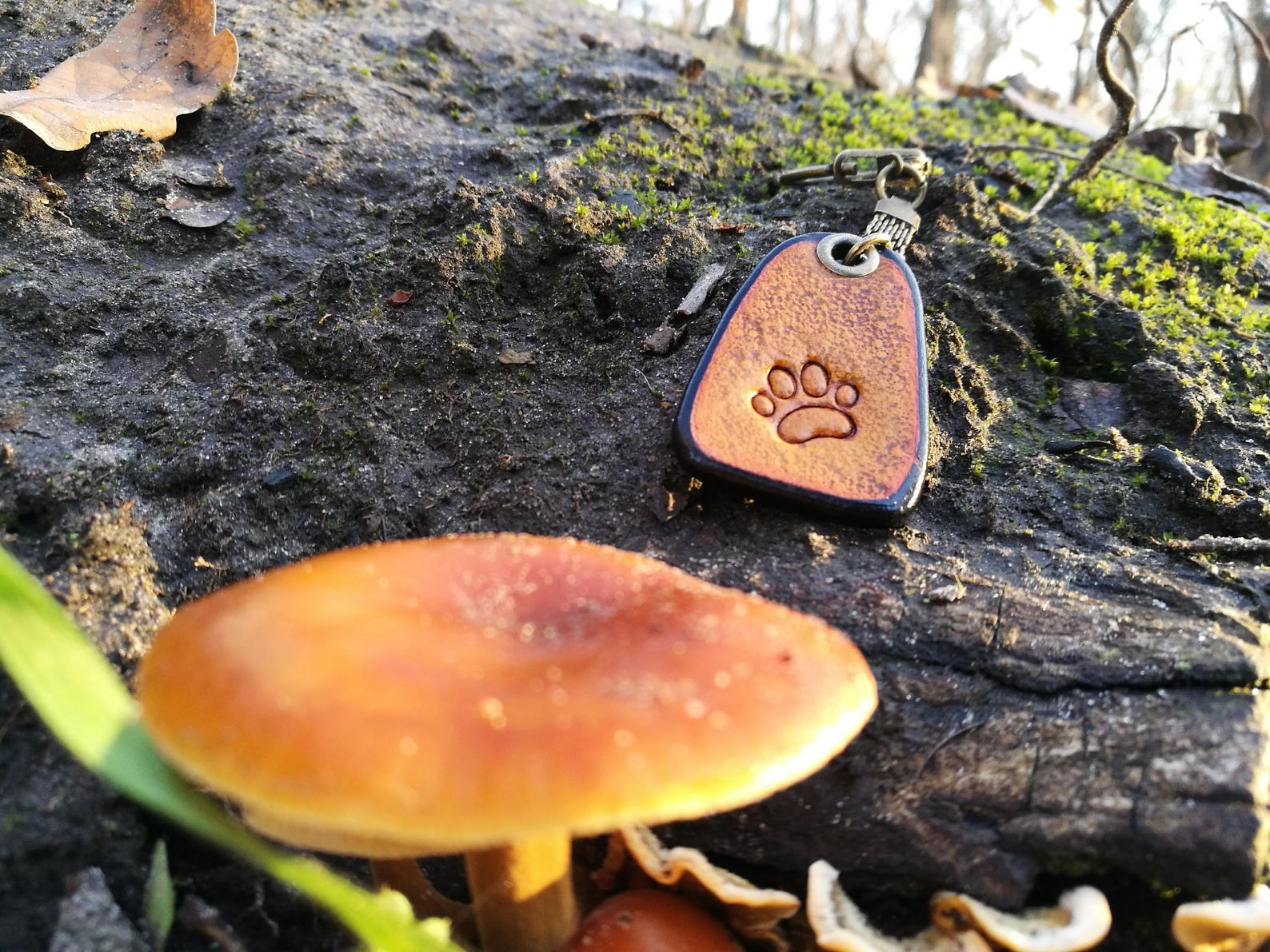 Cat Paw Keychain, Leather Keyfob, Custom Leather Keychain, Leather ...