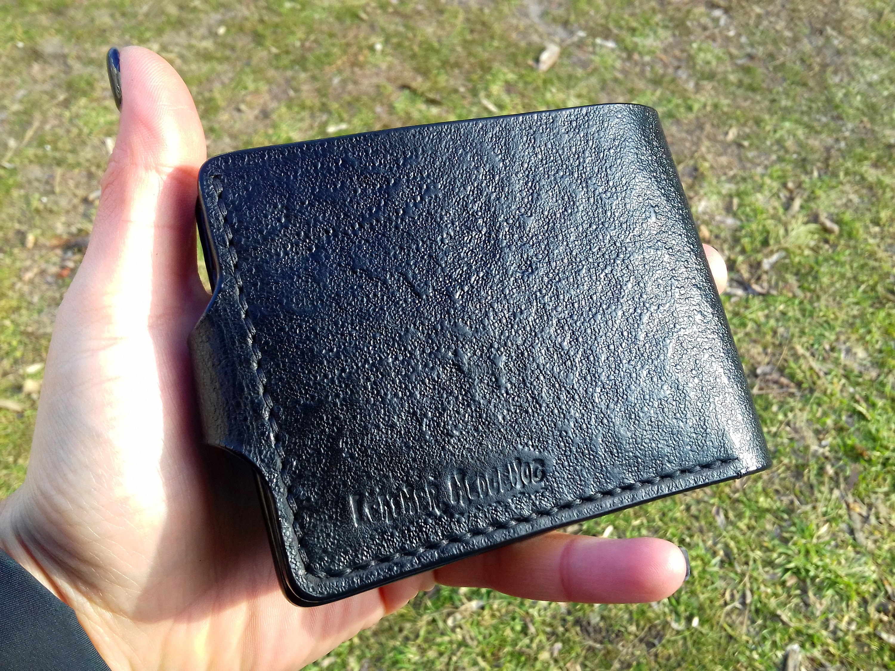 Owl wallet leather Trucker wallet Owl purse Credit card | Etsy