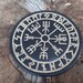 Leather Patch Compass of Vegvisir, Runic Compass, Norse Wheel, Celtic ...