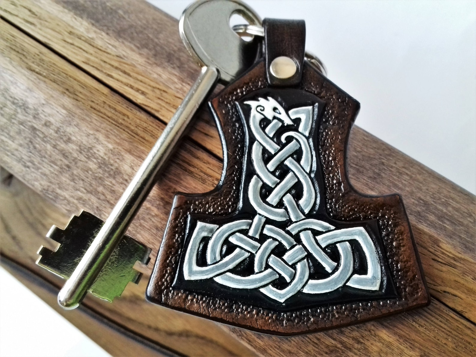Thor's hammer keyfob Mjolnir keychain Thor's hammer | Etsy