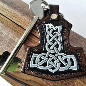 Thor's Hammer Keyfob, Mjolnir Keychain, Thor's Hammer Keyfob, Custom ...