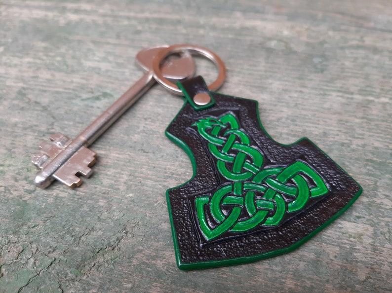 Thor's Hammer Keyfob Mjolnir Keychain Made in Ukraine - Etsy