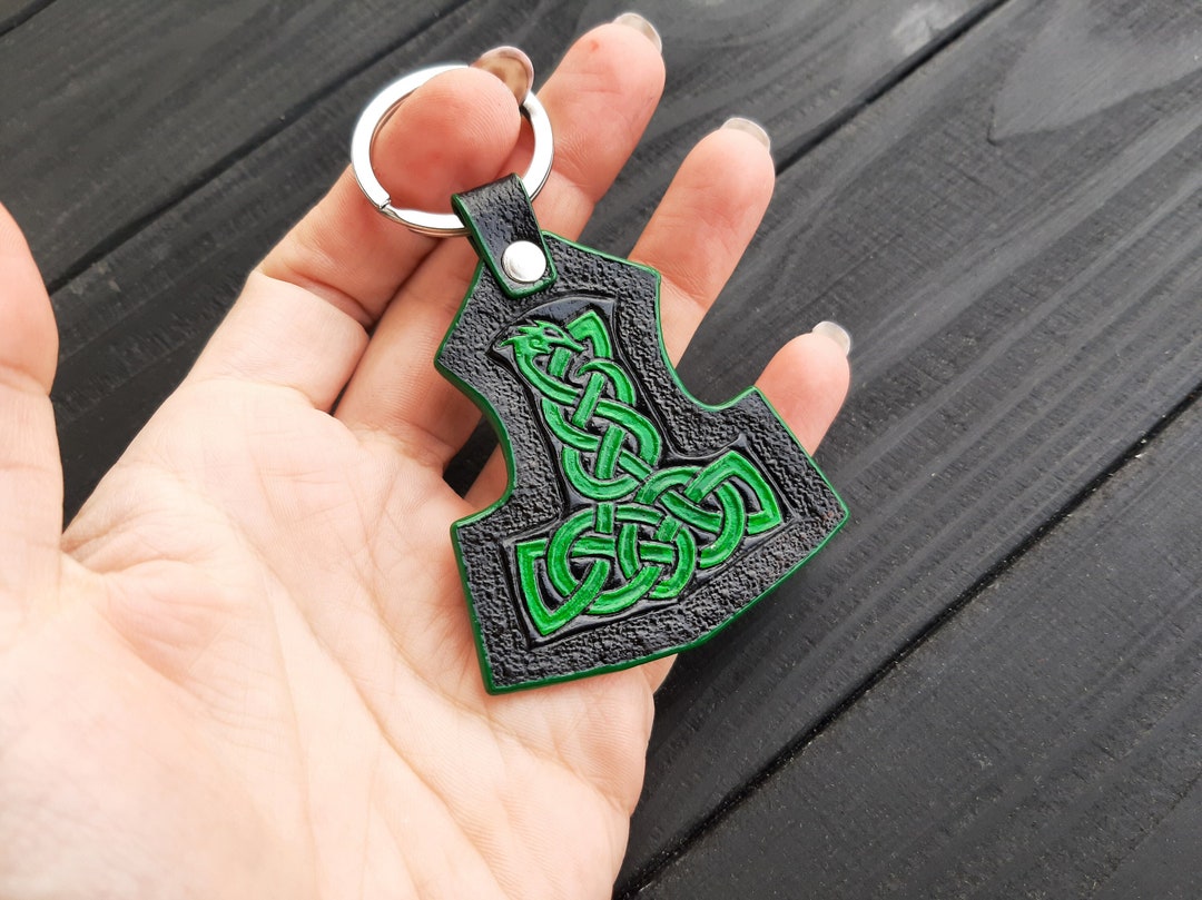 Thor's Hammer Keyfob, Mjolnir Keychain, Made in Ukraine Keyfob, Custom ...