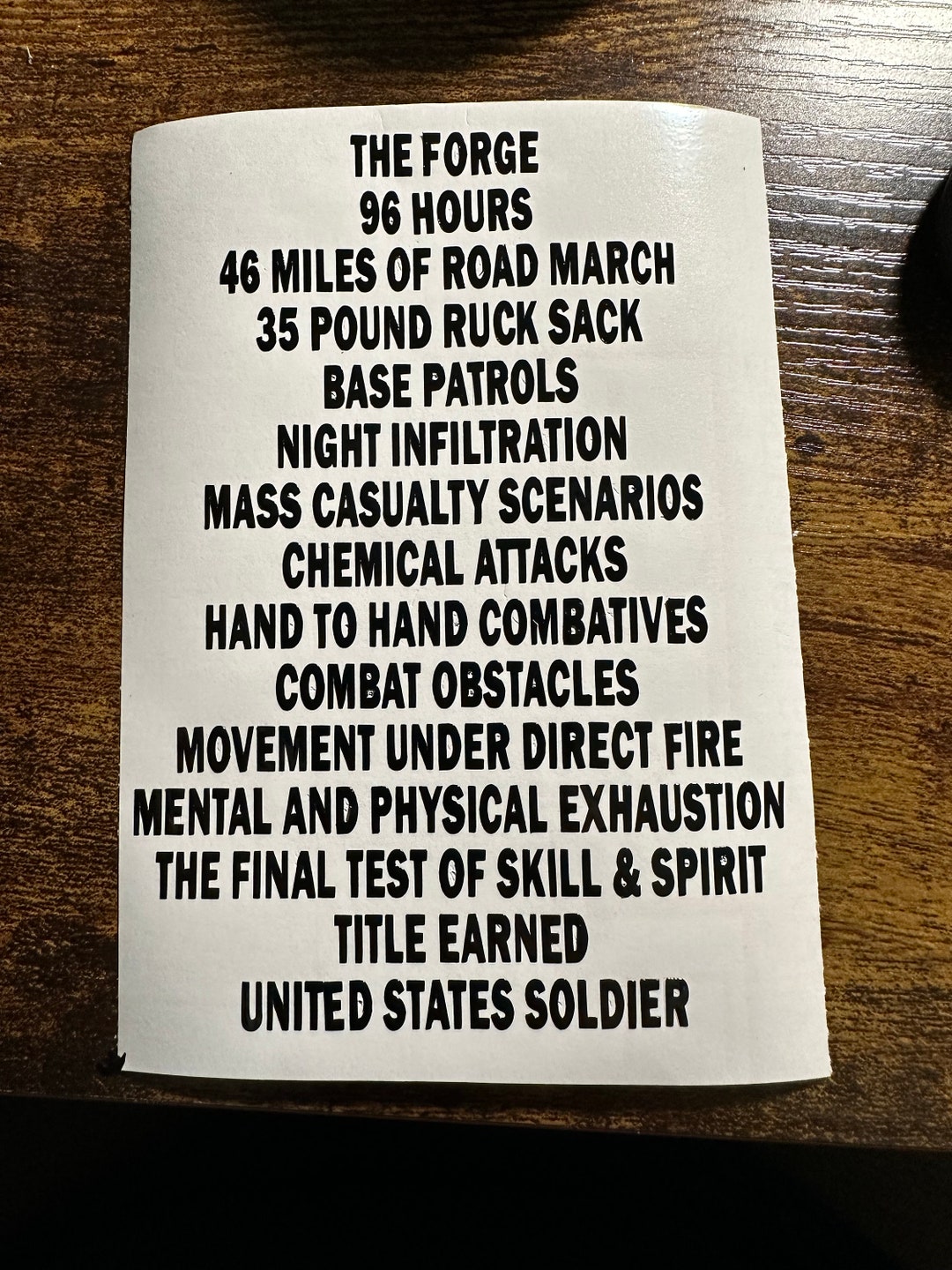 Army Forge Information - Decal - Etsy