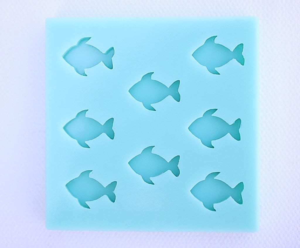 Fish Stud Earrings Resin Mold Fish Cabochon Mold Fish - Etsy