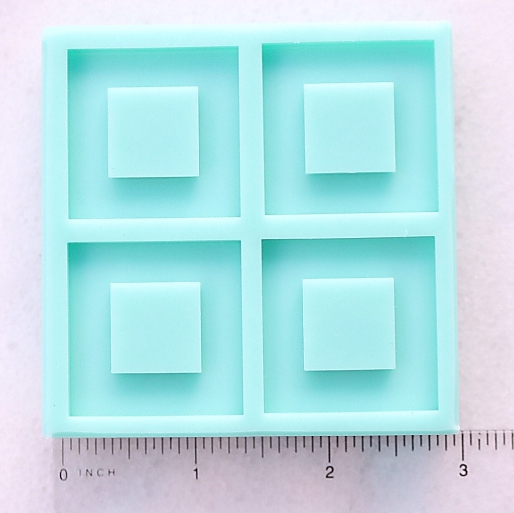 Undrilled 1.25 Open Square Shape Mold Square Cabochon - Etsy
