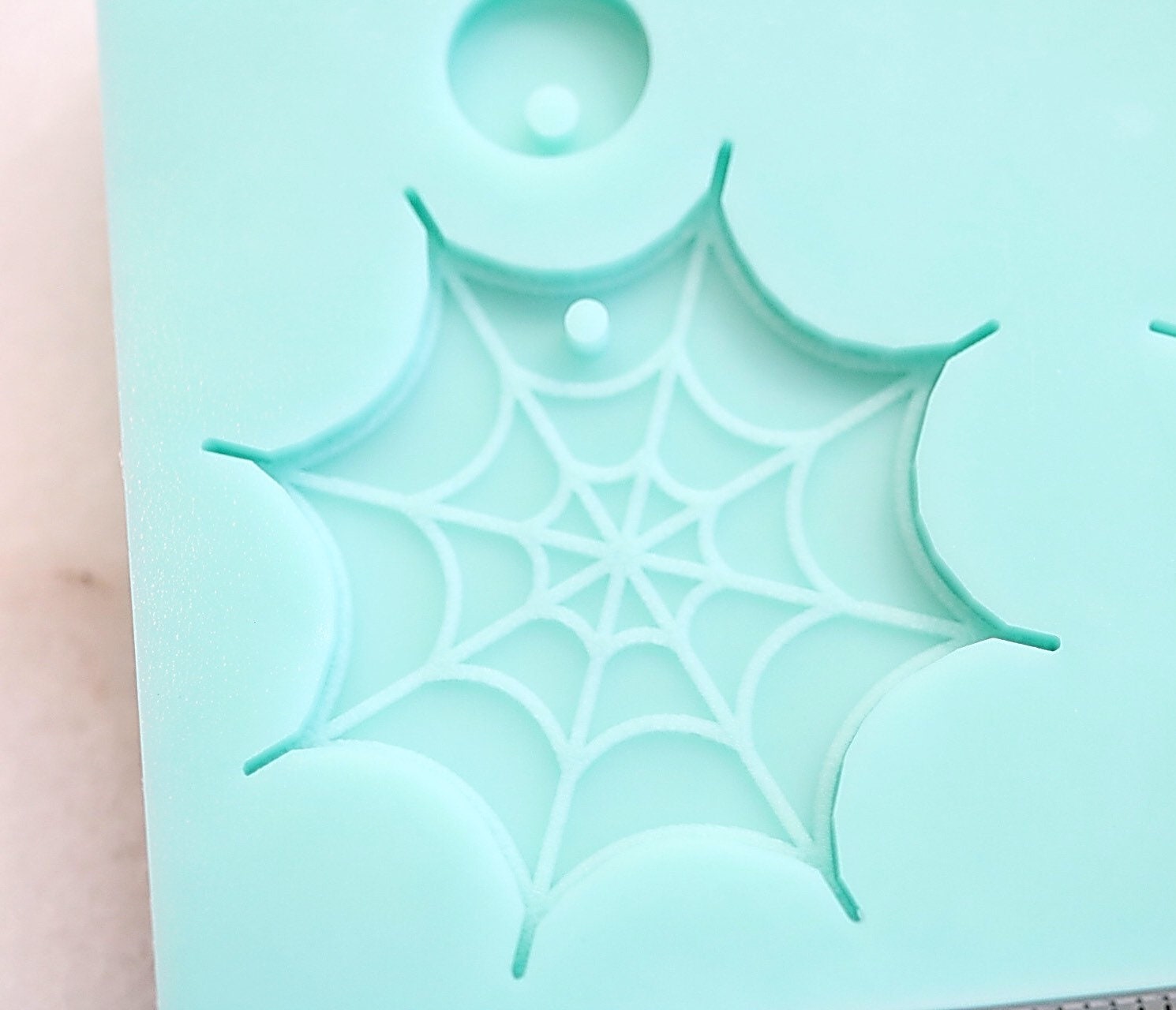 Spider Web Etched Pendant Mold Spider Web Statement Jewelry | Etsy