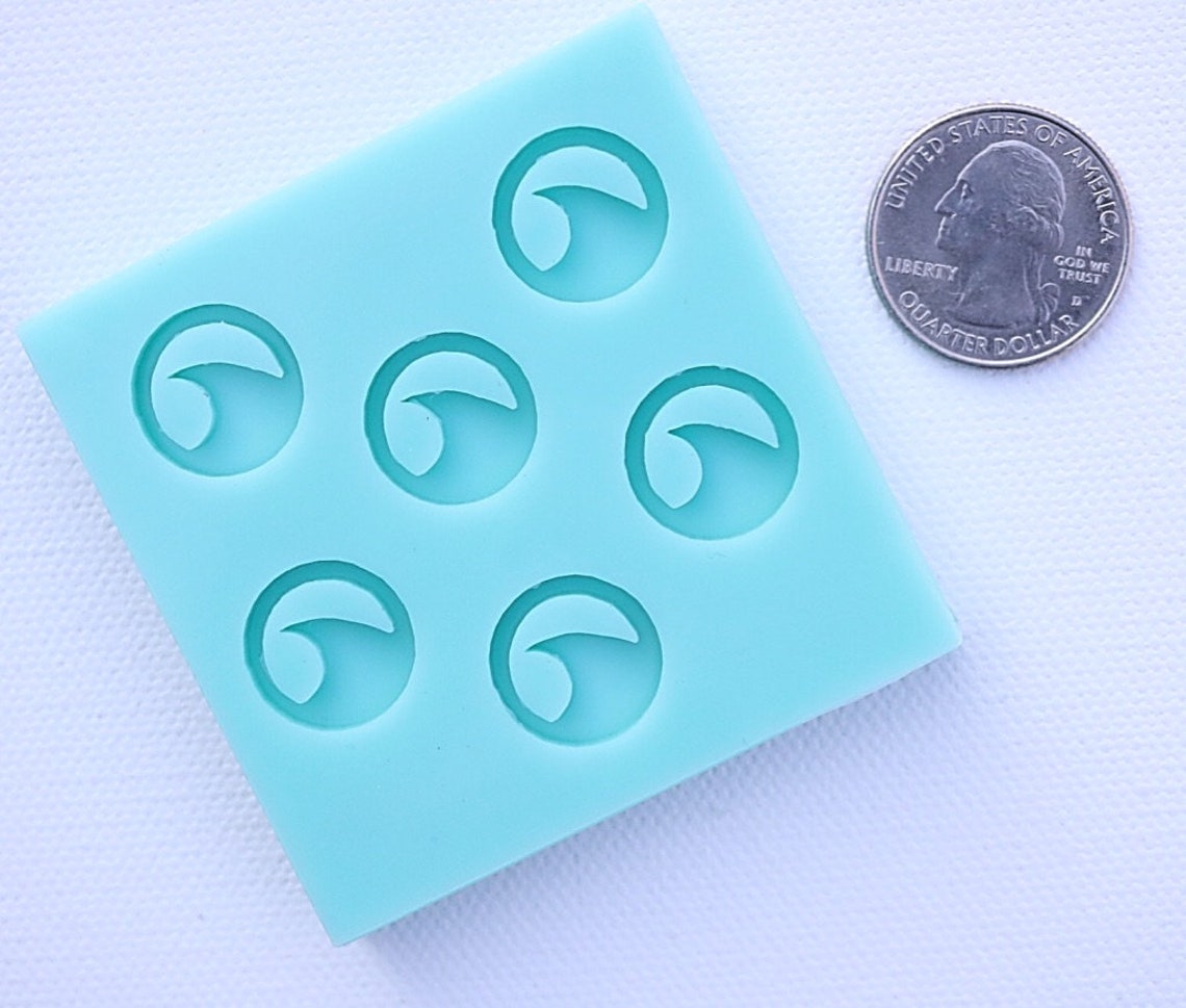 Ocean Wave Mold Wave Jewelry Mold Ocean Wave Stud Mold Wave | Etsy
