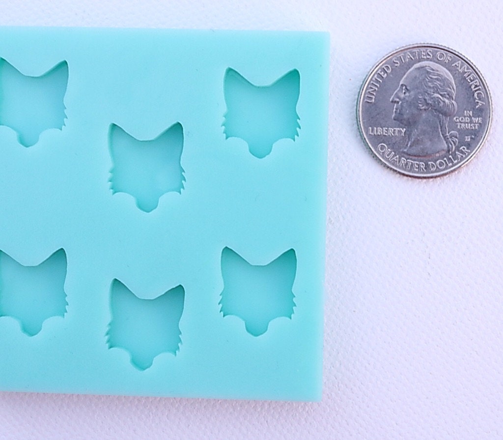 Fox Head Stud Mold Fox Jewelry Mold Fox Earring Mold Fox - Etsy