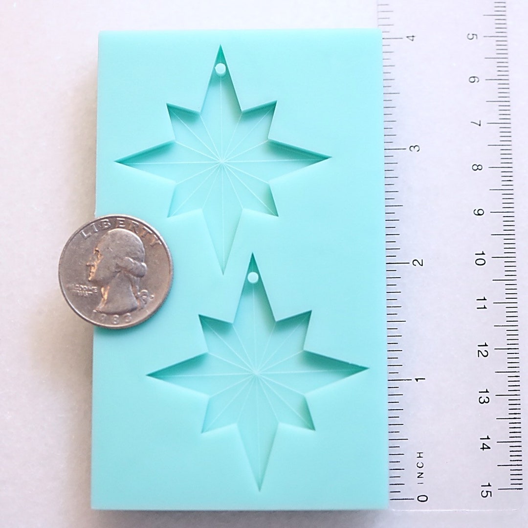 Shiny Etched Nativity Star Mold, Nativity Star Pendant Mold, Christmas ...