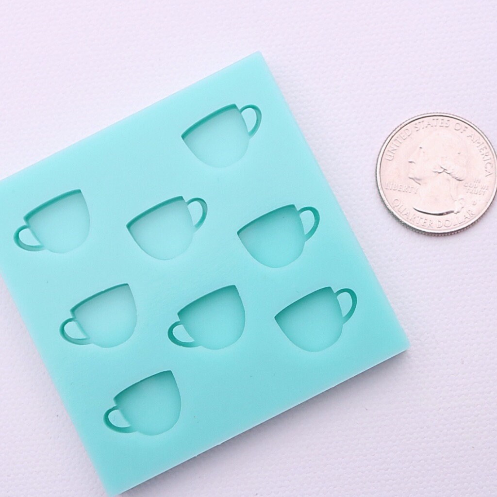 Coffee Mug Stud Mold Coffee Stud Mold Coffee Mug Cabochon - Etsy