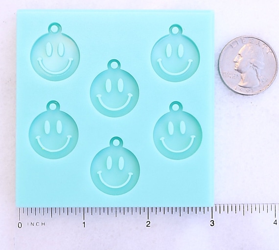 Shiny Smiley Face Drop Mold Small Smiley Face Pendant Mold - Etsy