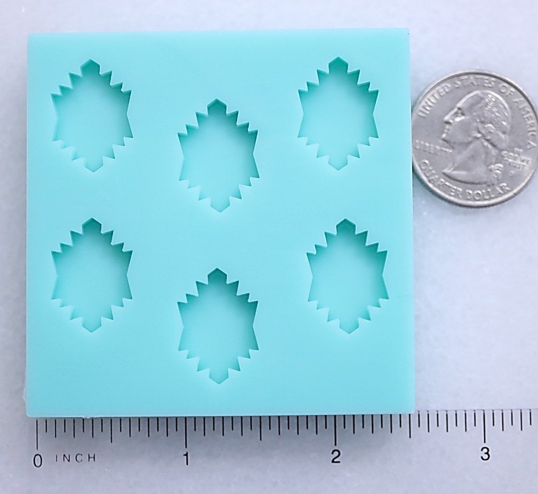 Aztec Stud Mold, Shiny Boho Epoxy Resin Mold, Geo Stud Mold, Aztec ...