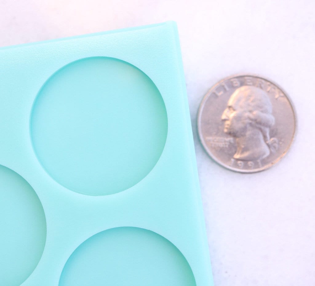 Shiny Undrilled 1.25 Inch Coin Shape Mold Flat Round Cabochon - Etsy