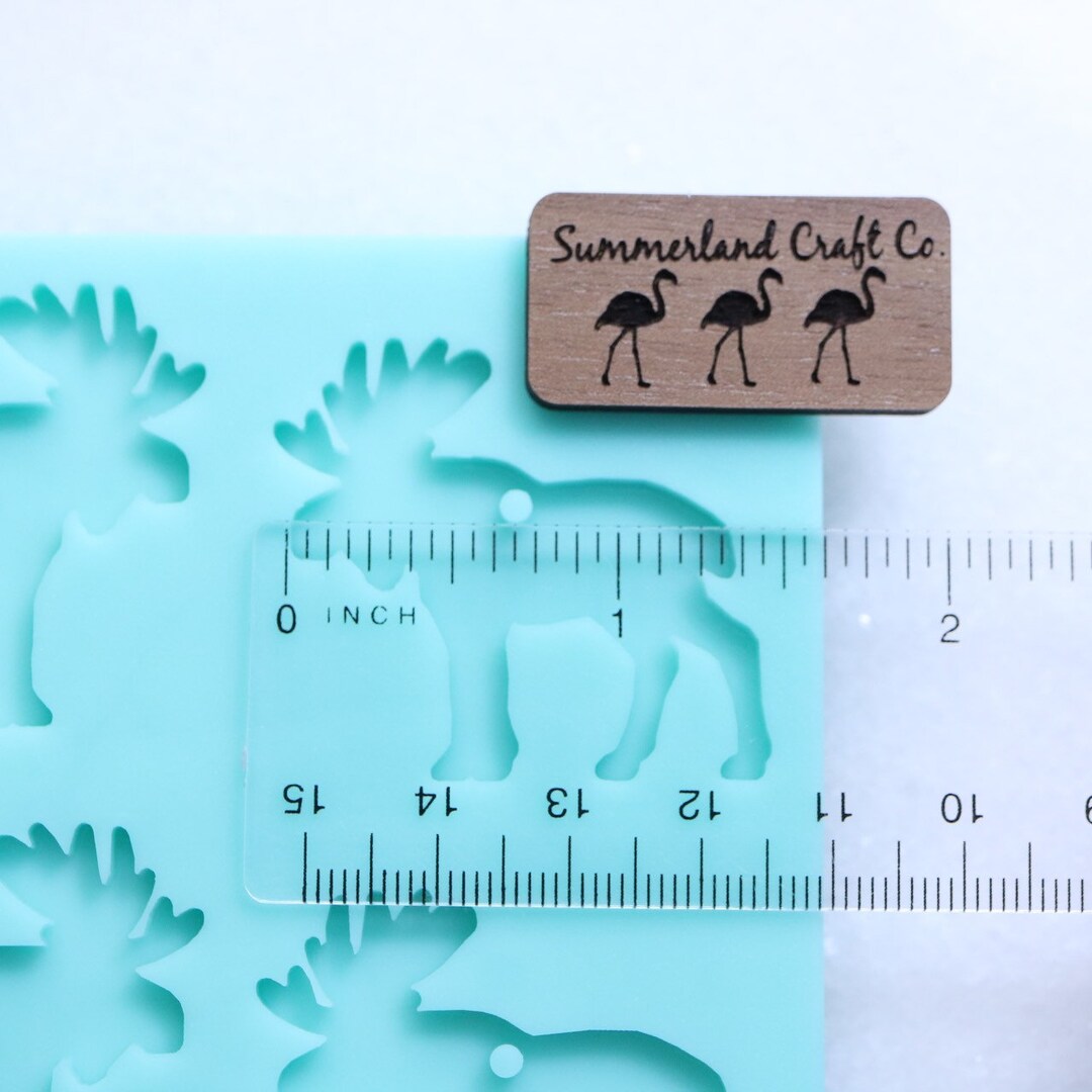 Shiny Moose Drop Earrings Mold, Moose Pendant Mold, Moose Jewelry Mold ...