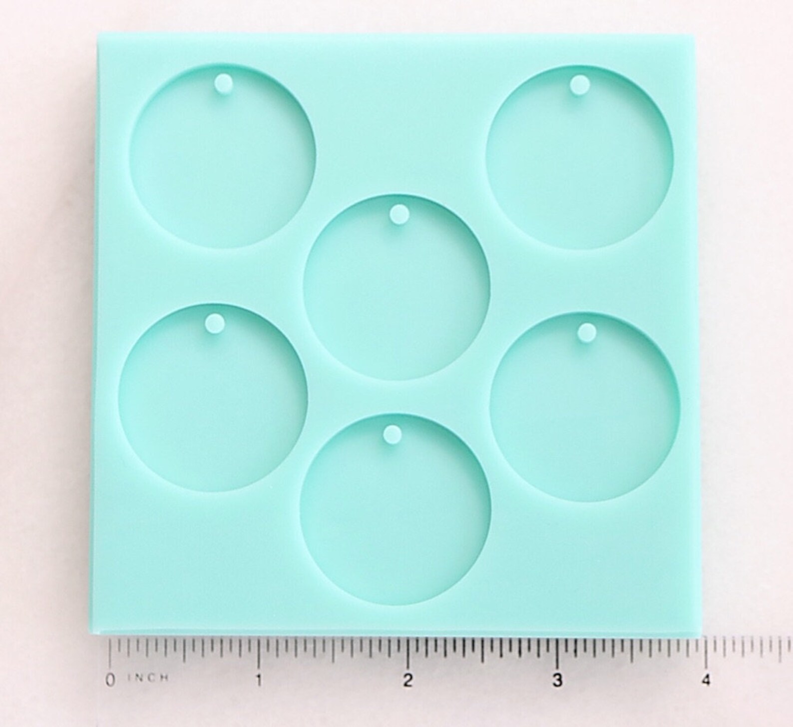 Shiny Drilled 1.25 Inch Coin Shape Mold Flat Round Pendant | Etsy