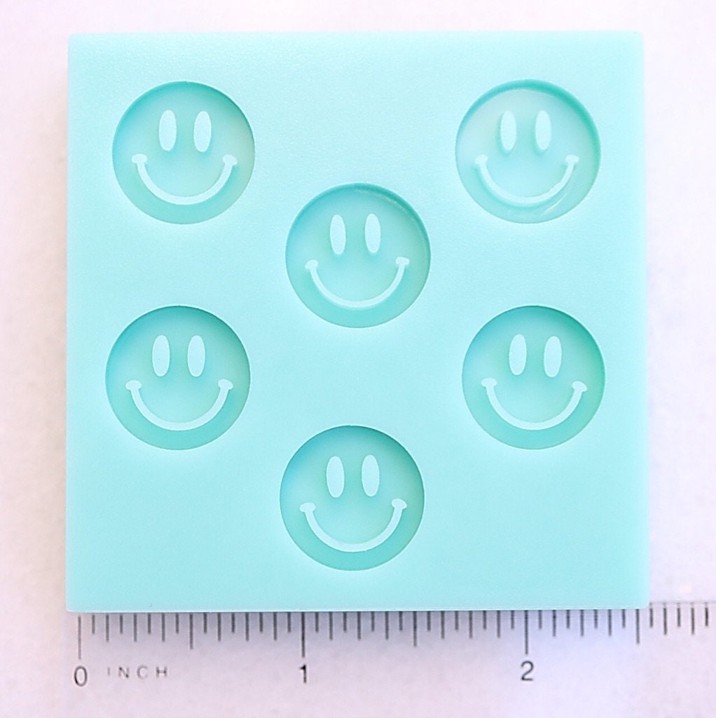 Shiny Smiley Face Stud Mold Smiley Face Stud Earrings Mold - Etsy