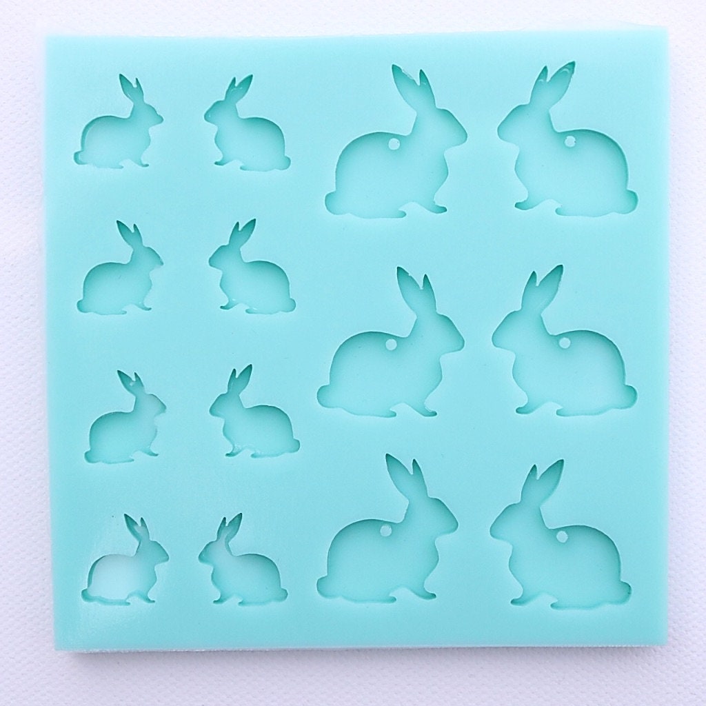 Sitting Bunny Jewelry Mold Bunny Mold Easter Mold Easter - Etsy