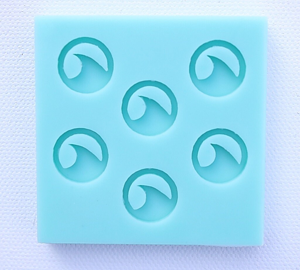 Ocean Wave Mold Wave Jewelry Mold Ocean Wave Stud Mold Wave - Etsy