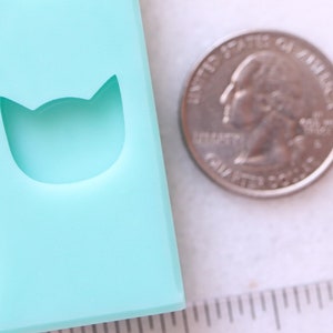 Cat Head Stud Mold, Cat Stud Mold, Cat Silhouette Stud Mold, Feline ...