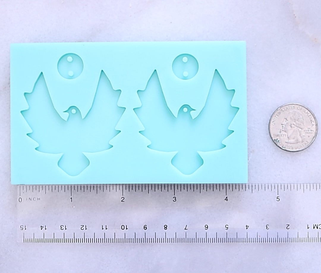 Large Bird Pendant Mold, Bird Jewelry Mold, Shiny Bird Pendant Mold ...