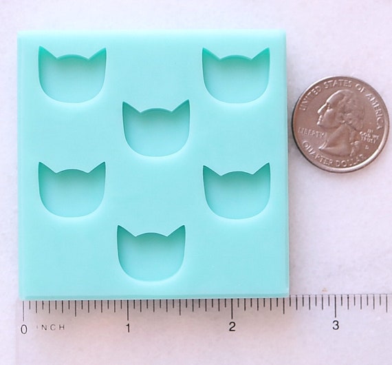 Cat Head Stud Mold Cat Stud Mold Cat Silhouette Stud Mold | Etsy