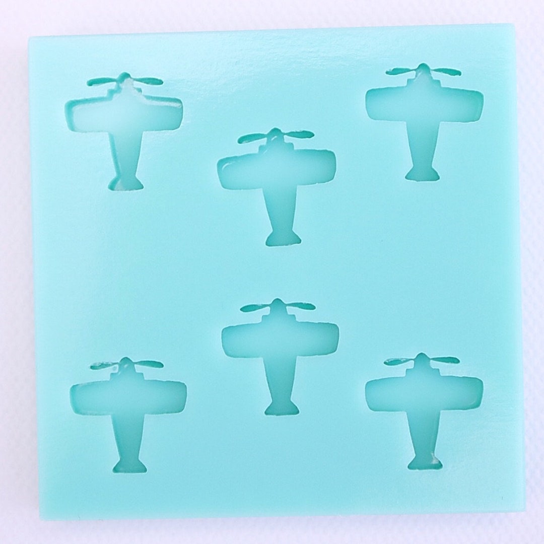 Airplane Stud Earrings Resin Mold, Airplane Cabochon Mold, Airplane ...