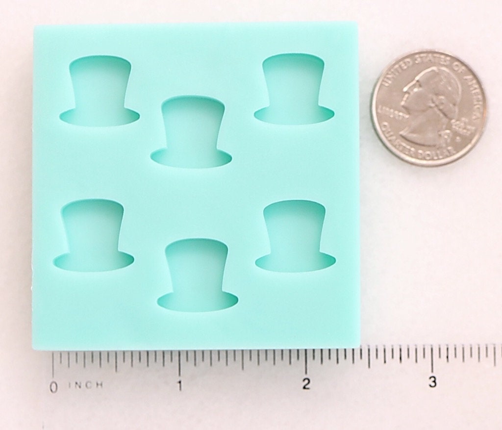 Shiny Top Hat Stud Mold Magician's Hat Stud Mold Tophat - Etsy