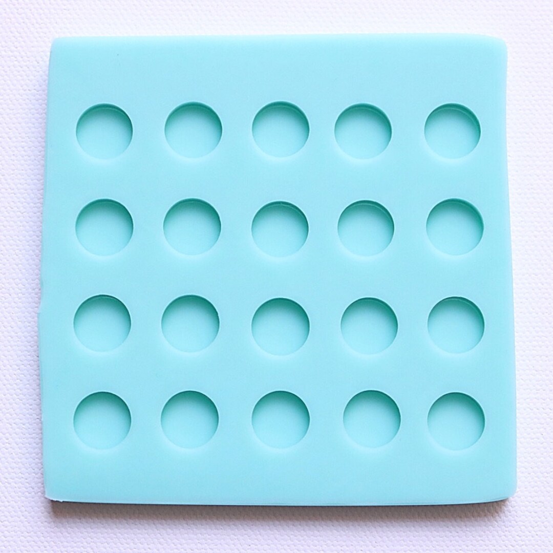 Coin Shape Stud Earrings Resin Mold ; Flat Round Cabochon Resin Mold ...