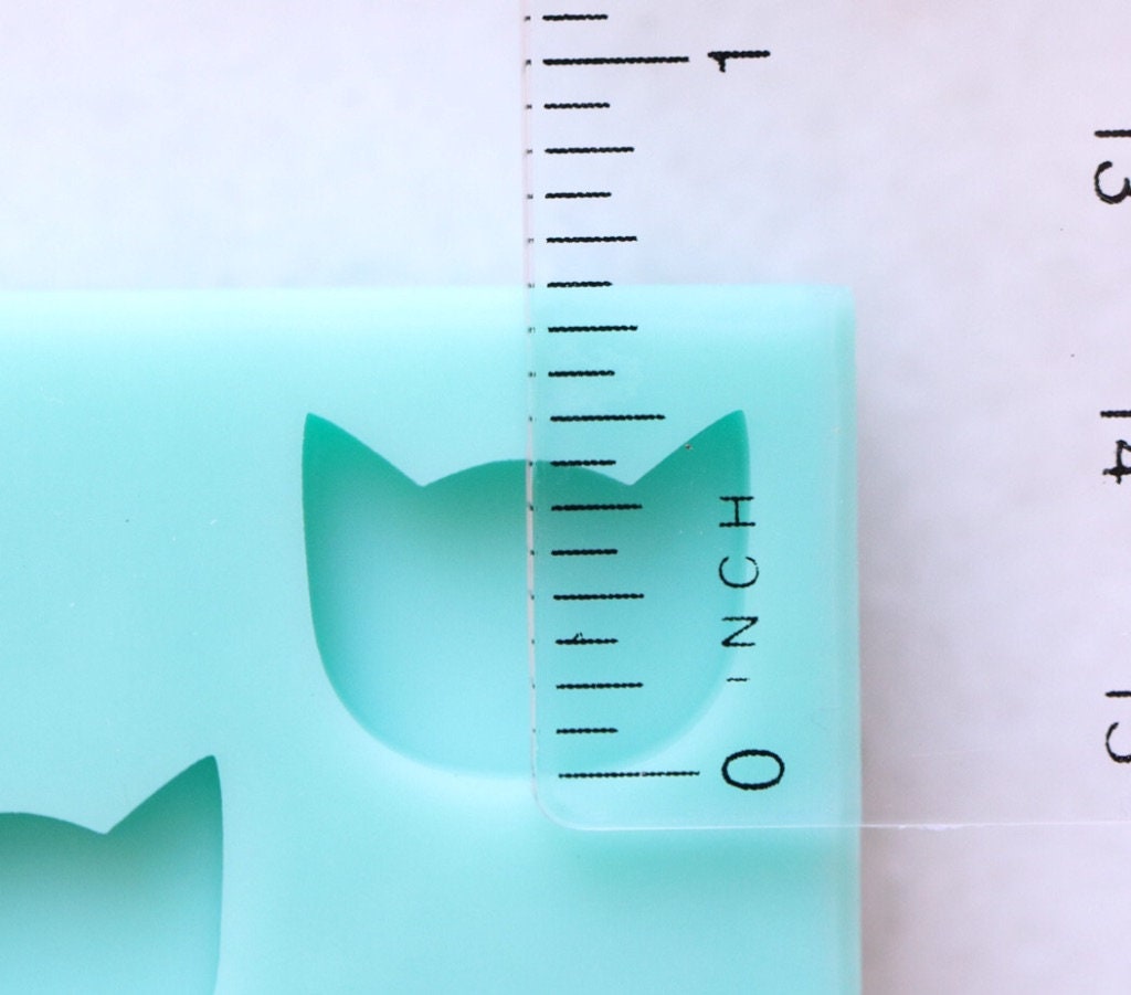 Cat Head Stud Mold Cat Stud Mold Cat Silhouette Stud Mold - Etsy