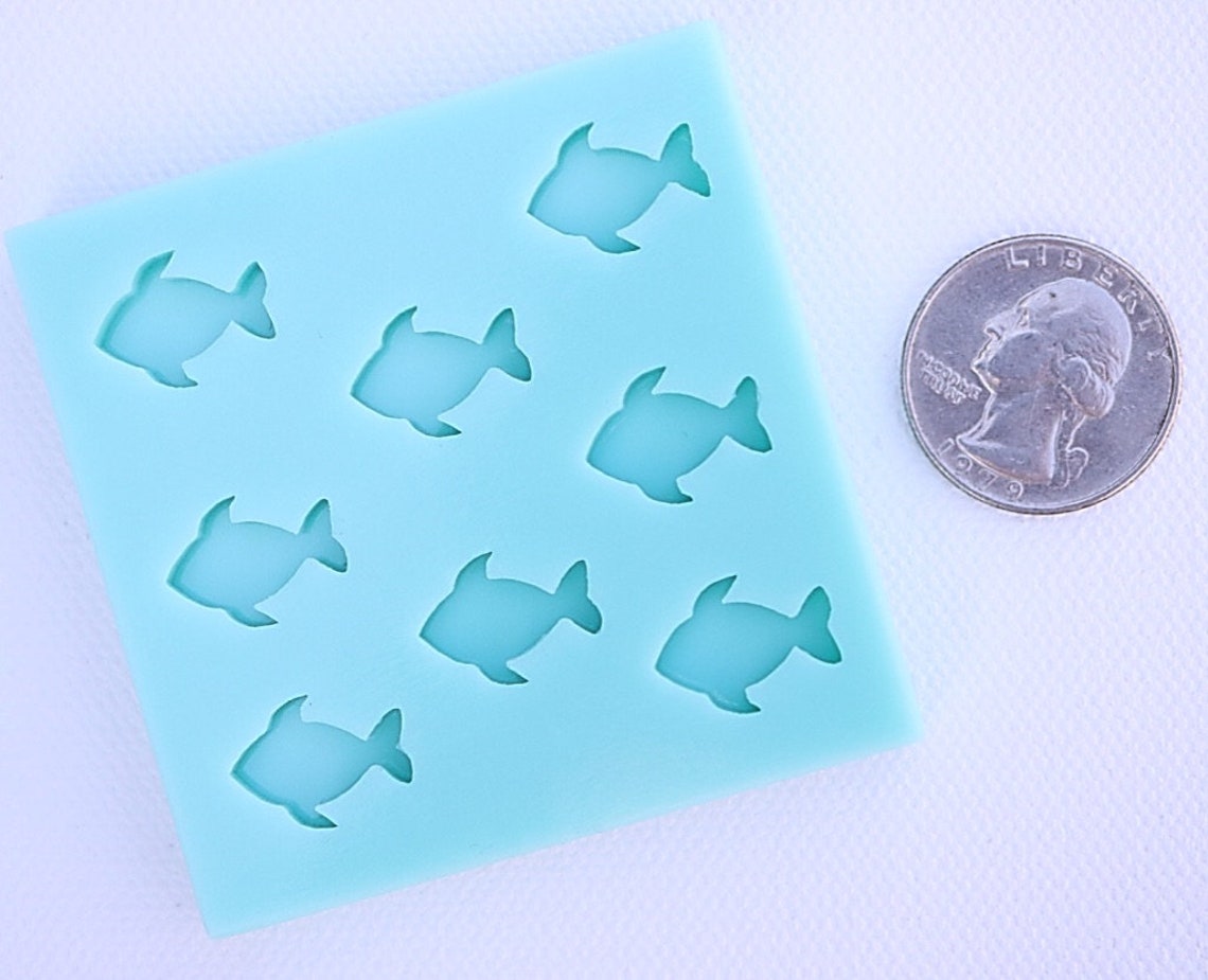 Fish Stud Earrings Resin Mold Fish Cabochon Mold Fish - Etsy