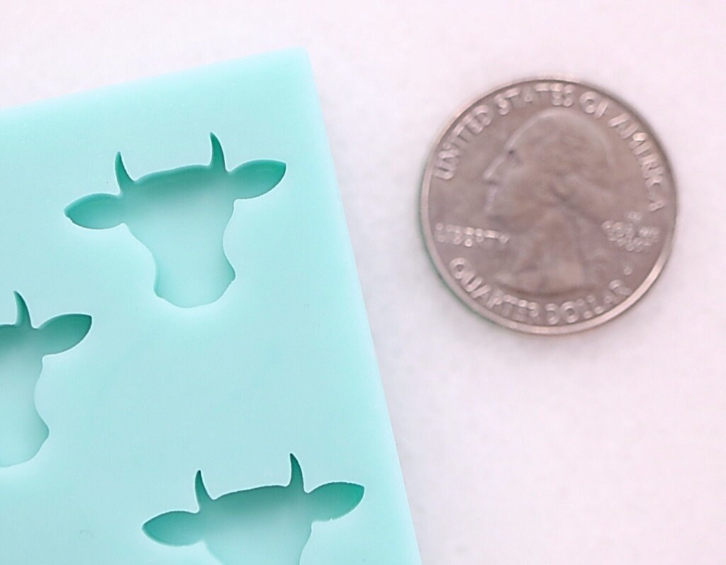 Cow Head Stud Mold Cow Jewelry Mold Cow Earrings Mold Cow - Etsy